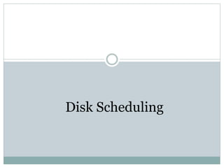 Disk Scheduling | PPT