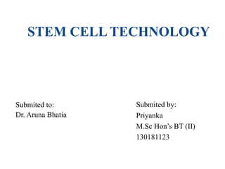 Stem cell therapy | PPTX