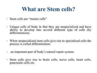 Stem cell therapy | PPTX