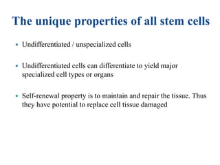 Stem cell therapy | PPTX