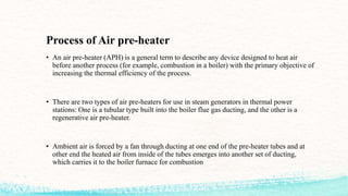 DESIGN OF AIR PRE HEATER AND ECONOMIZER | PPTX
