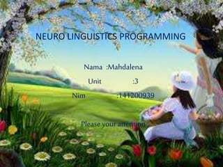 power Neuro linguistics programming | PPT