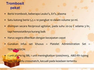 sistem golongan darah dan transfusi darah | PPTX