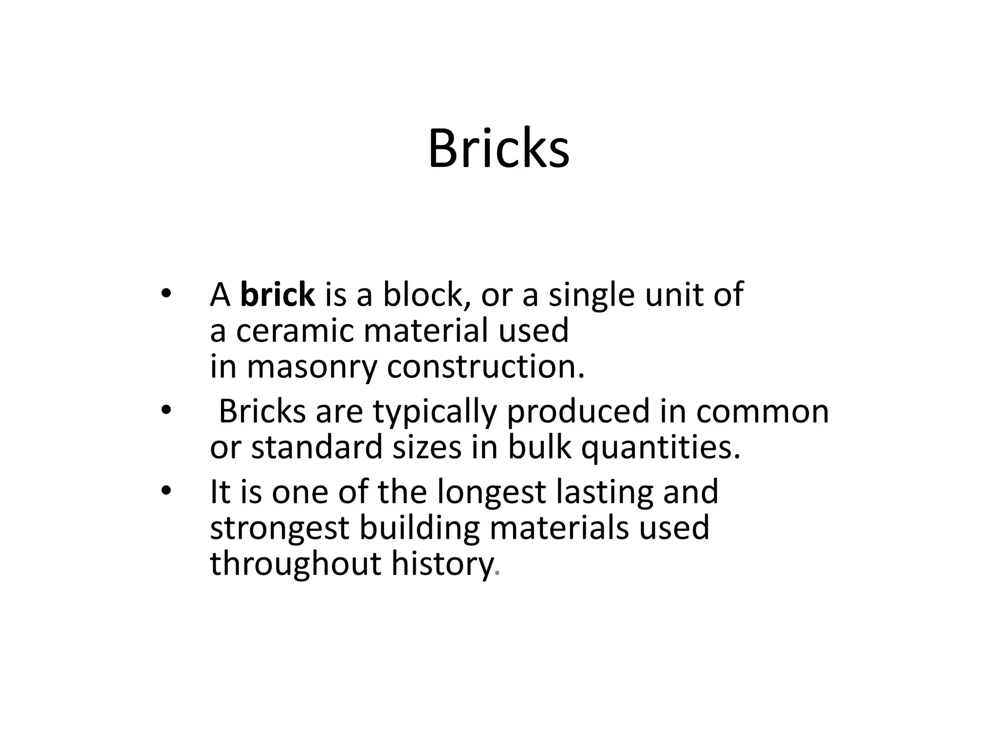 bricks formation | PPTX