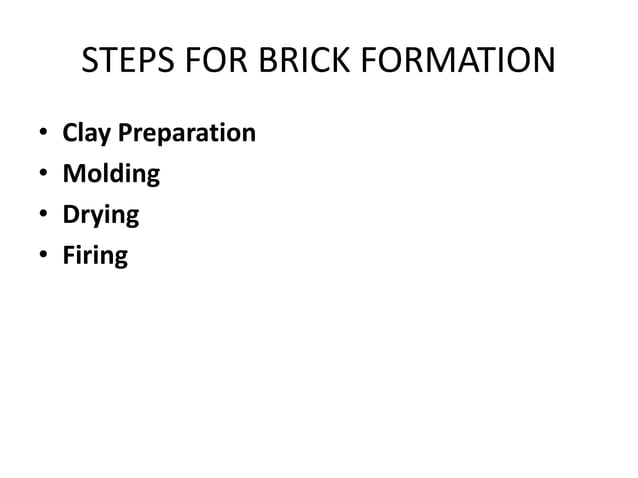 bricks formation | PPTX