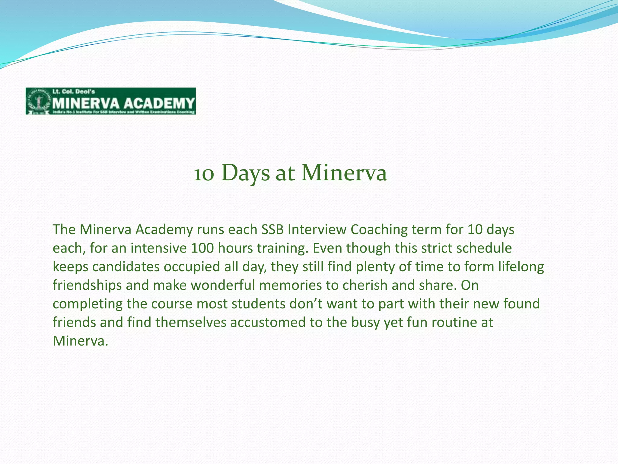 Welcome to Minerva Academy | PPTX