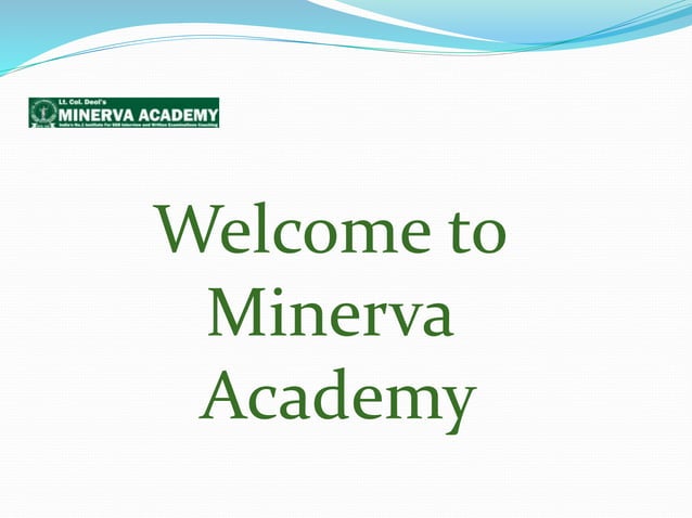 Welcome to Minerva Academy | PPT
