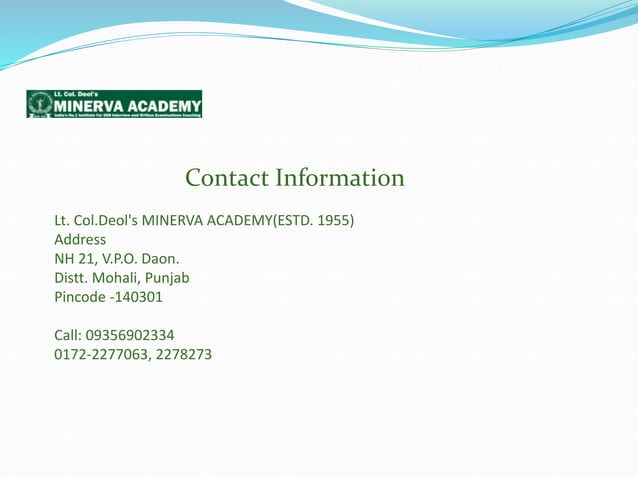 Welcome to Minerva Academy | PPT