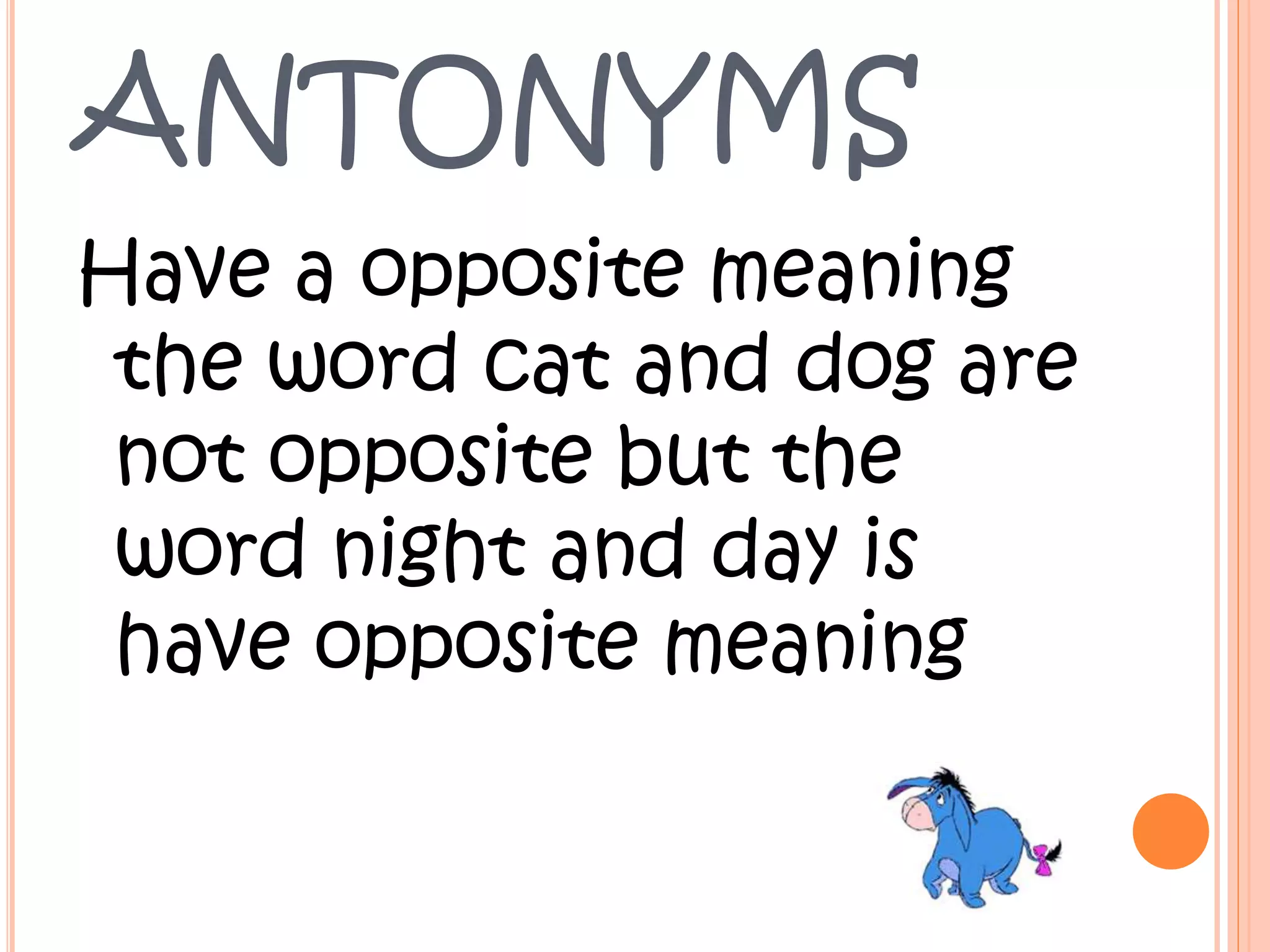 antonyms | PPT