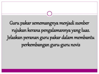 peranan guru pakar | PPTX