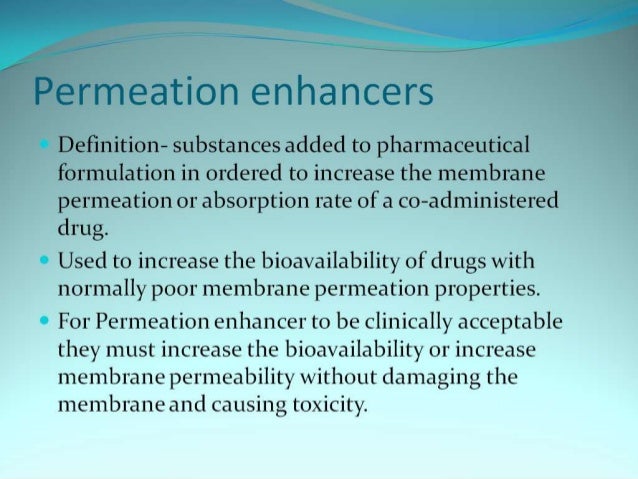 permeation enhancers by Hemant Chalaune ist M pharm