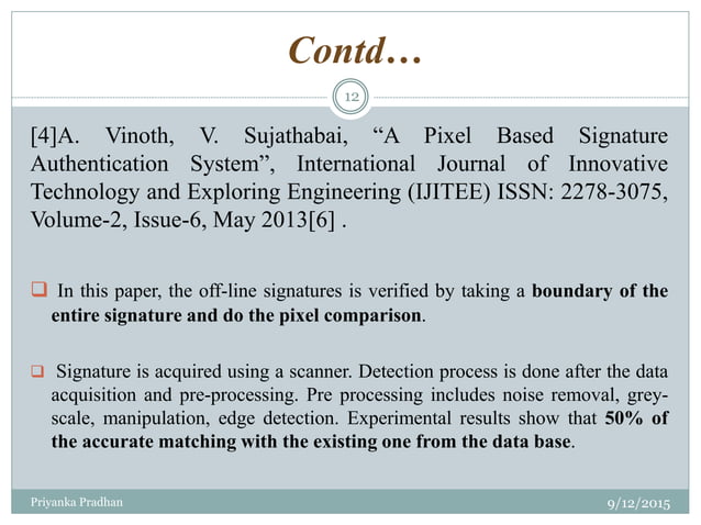 Image Processing Based Signature Recognition And Verification Technique Using Artificial Neural