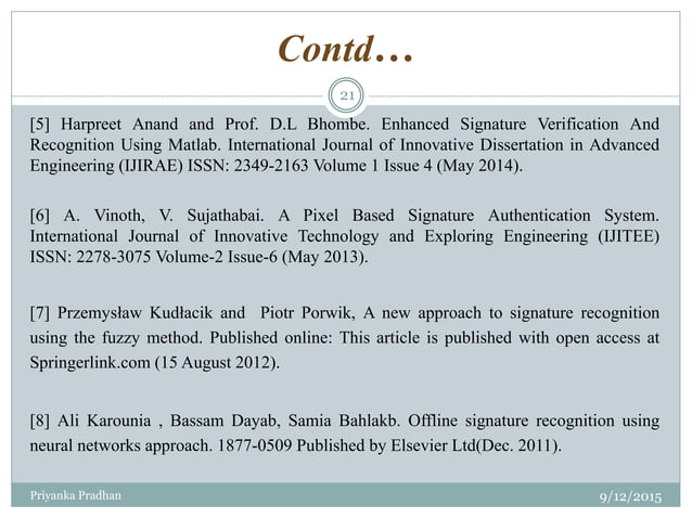 Image Processing Based Signature Recognition And Verification Technique Using Artificial Neural