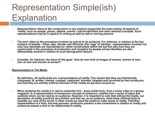 Representation Analysis | PPT