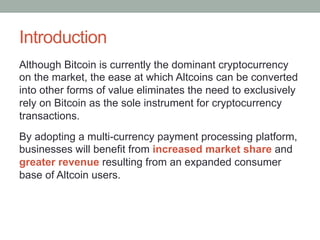 Altcoin Payment Processing | PDF