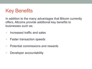 Altcoin Payment Processing | PDF