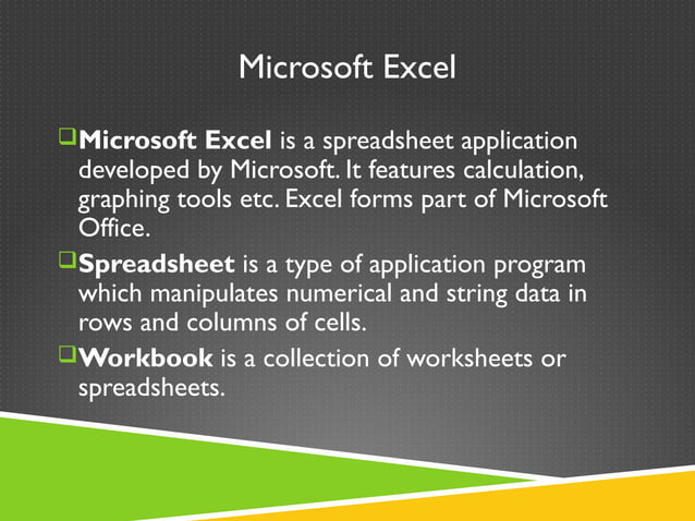 Introduction to Microsoft Excel for beginners | PPT | Operating Systems ...