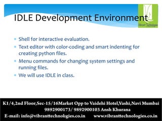 Python Training Topics | PPT