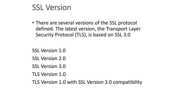 SSL | PPTX