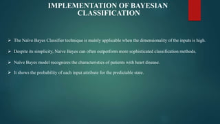 HEART DISEASE PREDICTION USING NAIVE BAYES ALGORITHM | PPTX