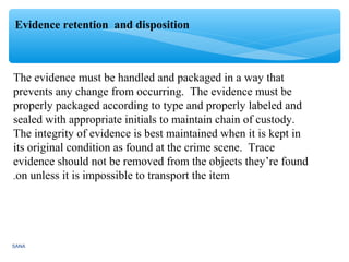 EVIDENCE COLLECTION AND ANALYSIS | PPT