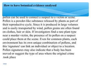 EVIDENCE COLLECTION AND ANALYSIS | PPT