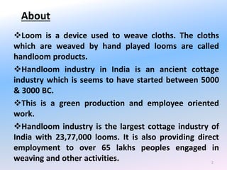 HANDLOOM INDUSTRY | PPTX