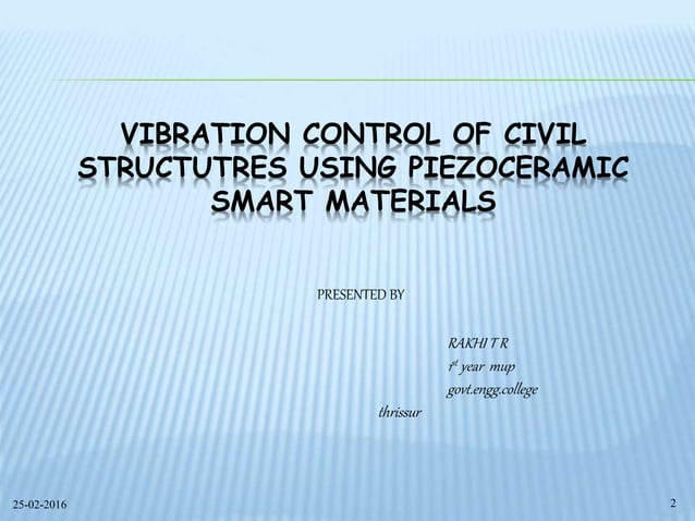 vibration control of civil structures | PPTX | Civil Engineering Industry | Industries