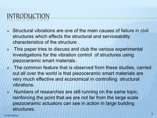 vibration control of civil structures | PPTX