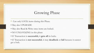 DBMS (Deadlock, deadlock prevention, 2phase locking) | PPTX | Databases | Computer Software and ...