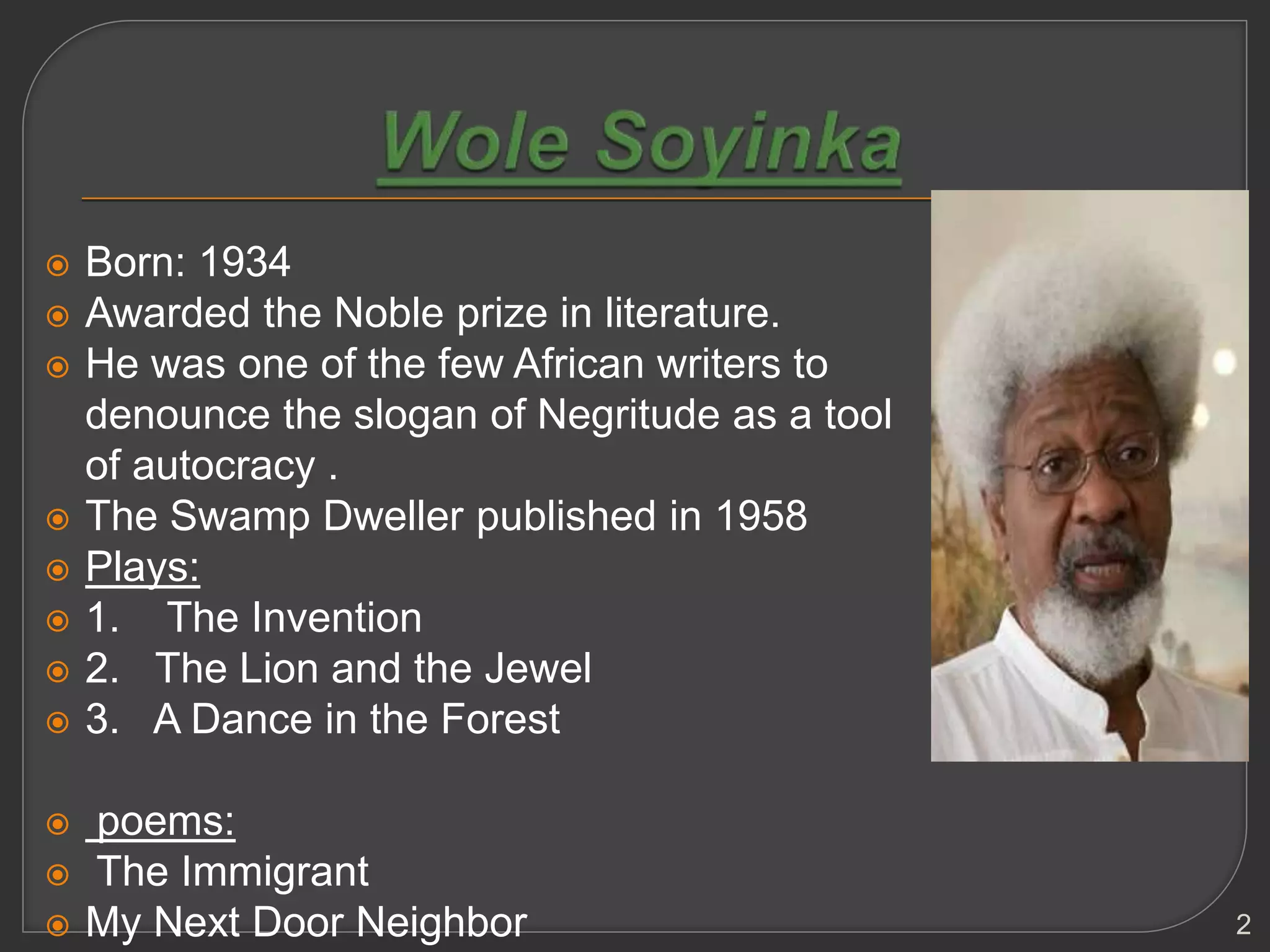 Old and New ways of living life in Africa - Swamp Dweller | PPTX