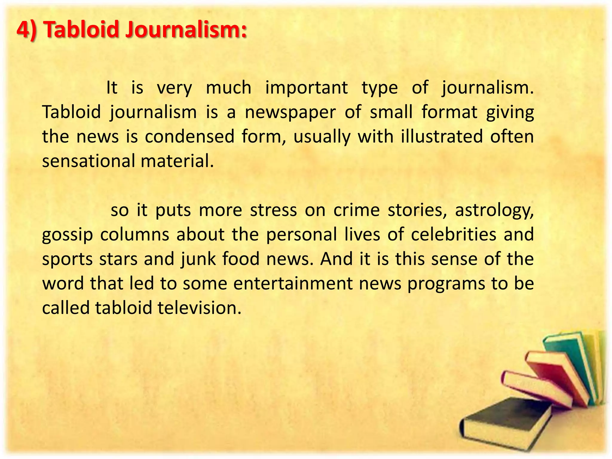 What is Journalism ? Types and Role of journalism. | PPTX