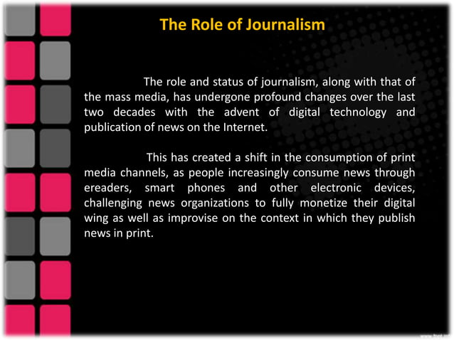 What is Journalism ? Types and Role of journalism. | PPT