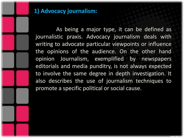 What is Journalism ? Types and Role of journalism. | PPT