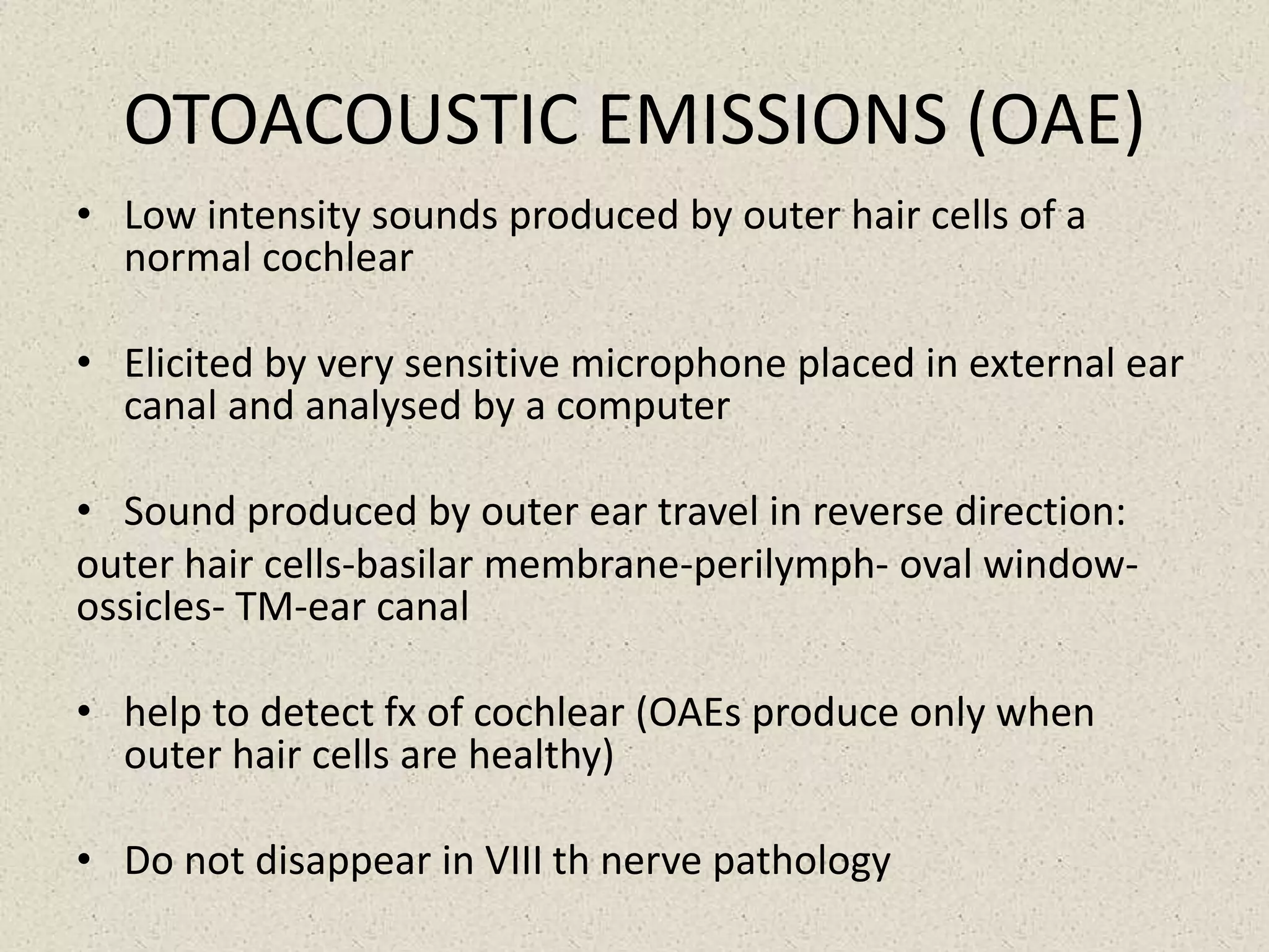 Assessment of Hearing | PPTX