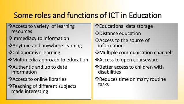 ICT in education