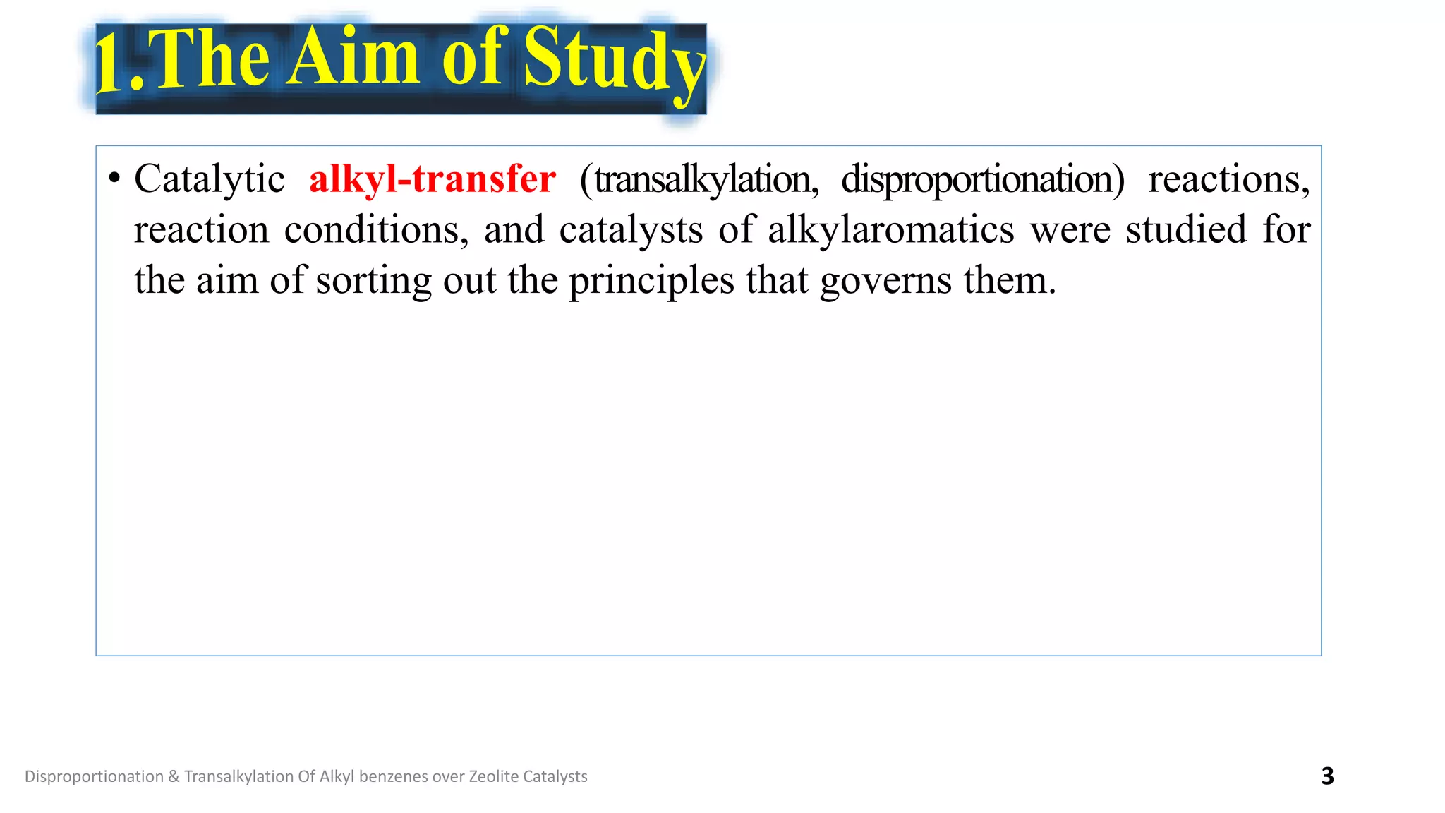 Disproportination and Transalkylation of alkyl benzene | PPTX