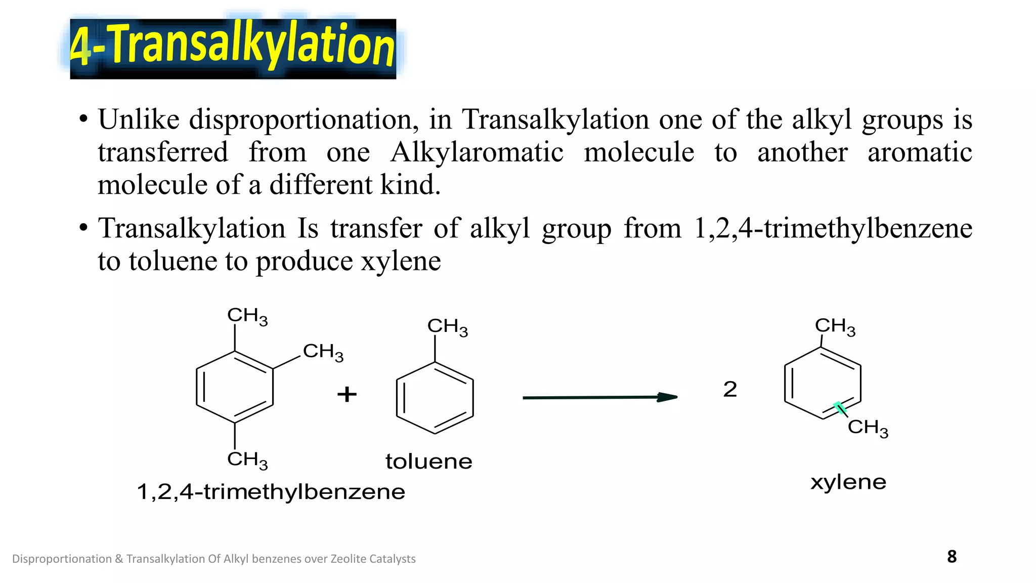 Disproportination and Transalkylation of alkyl benzene | PPTX