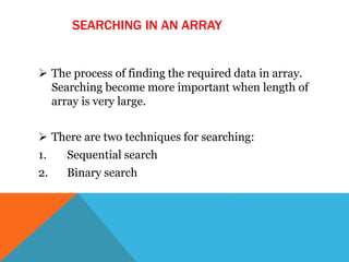 Arrays | PPT