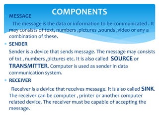 Data communication and communication Media | PPTX