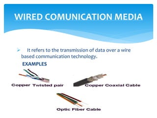 Data communication and communication Media | PPTX