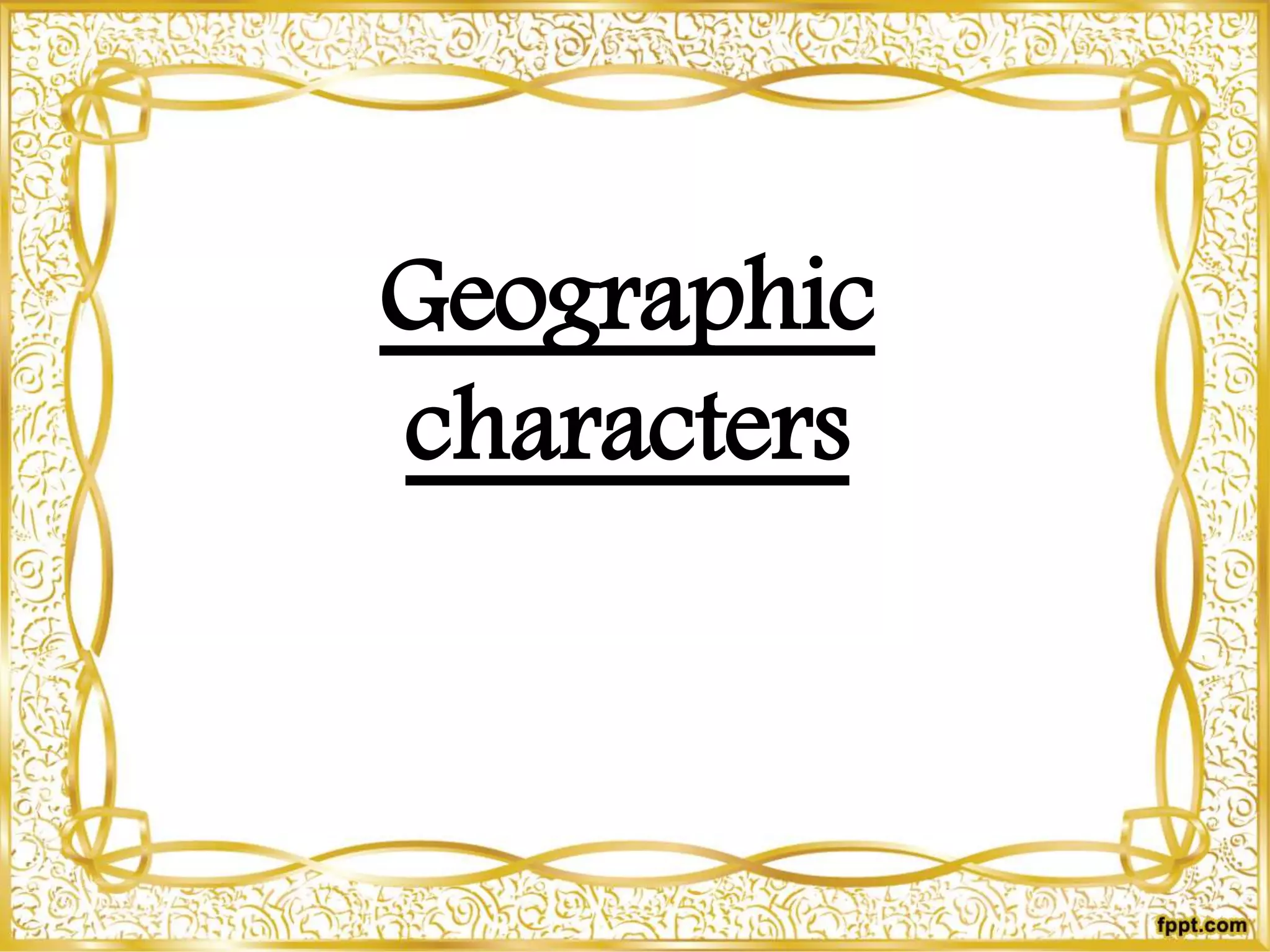 Taxonomic Characters | PPTX