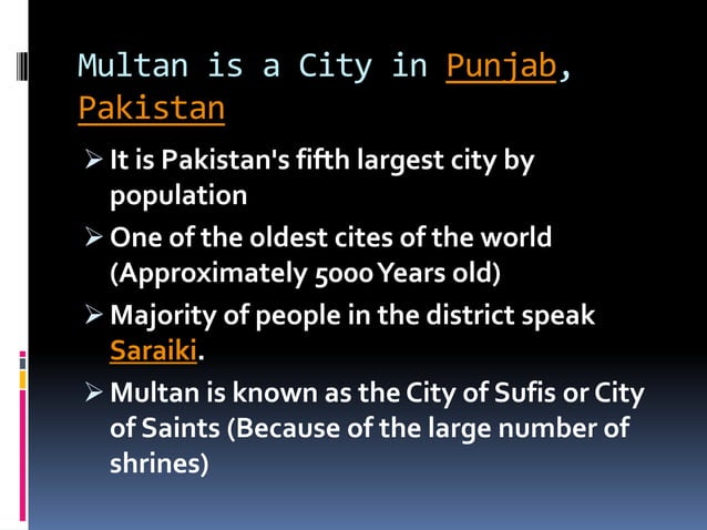 Multan intro By Backstreet boys | PPTX