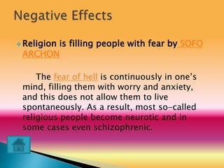 Positive and Negative Effects of Religion | PPTX