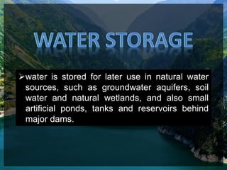 Water Storage | PPTX