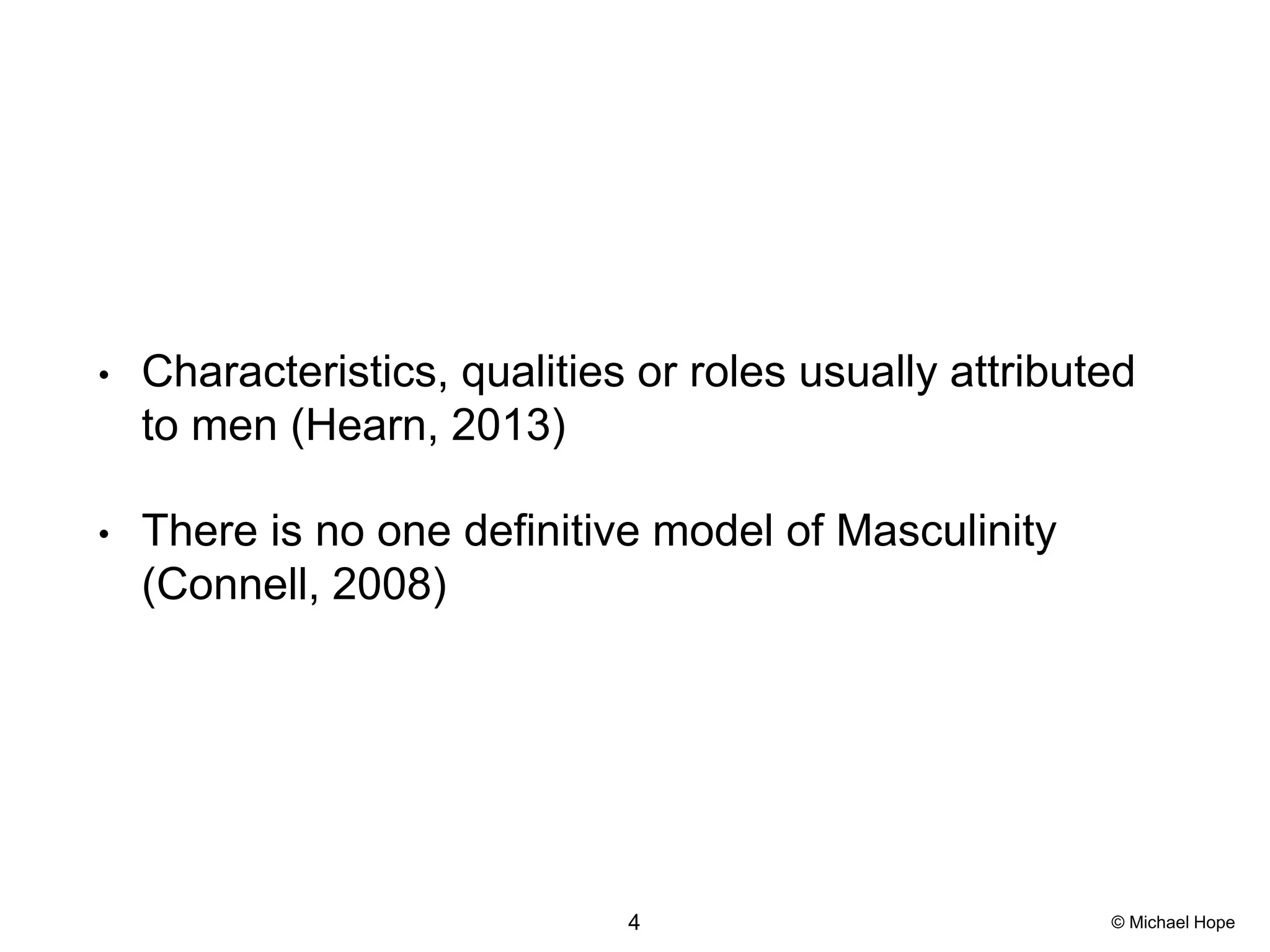 Masculinity Presentation | PPTX | Education