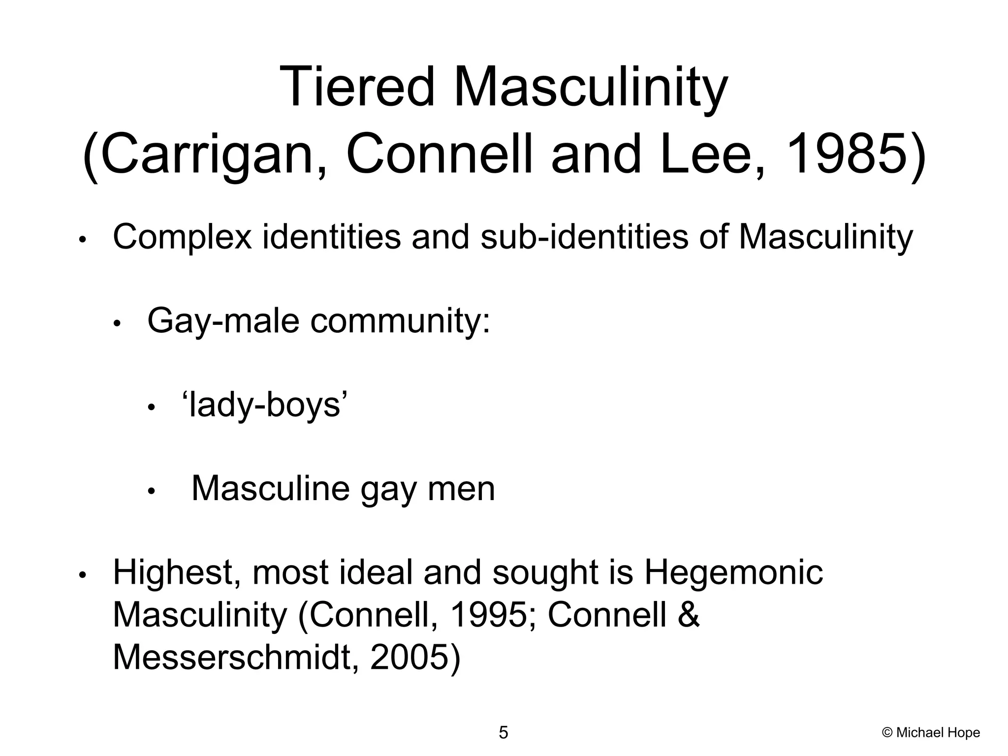 Masculinity Presentation | PPTX