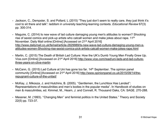 Masculinity Presentation | PPTX | Education