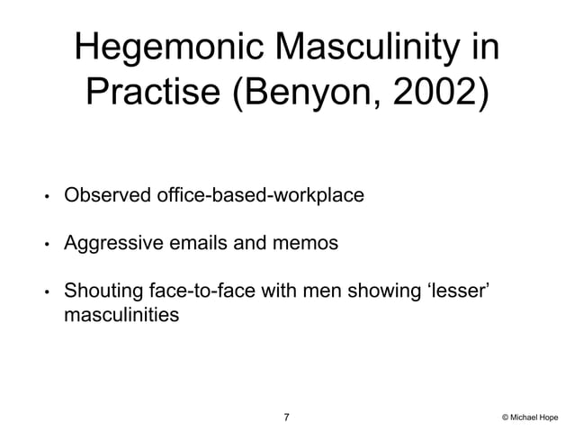 Masculinity Presentation | PPTX | Education