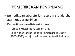Artritis Gout | PPTX